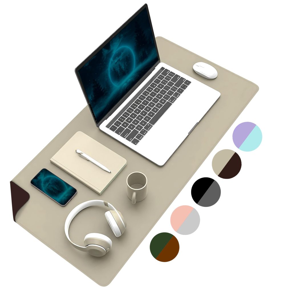 Klasse Çift Renk Dikişli PU Deri Masa Matı 80×40 Cm Mousepad, Su ...